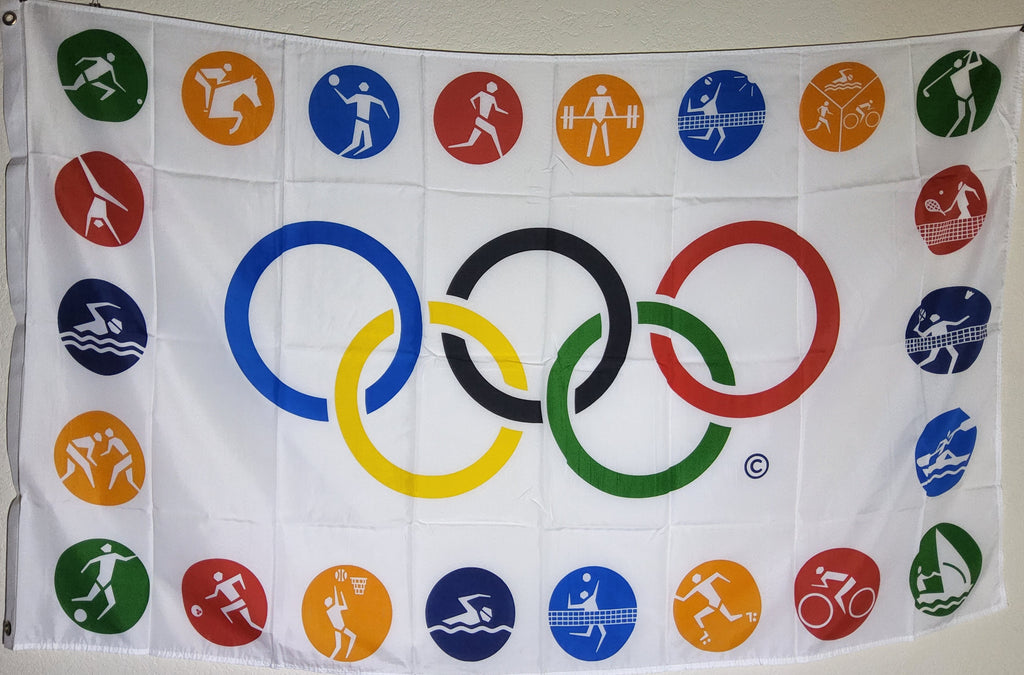 Olympic Symbols Flag – Kick Ass Flags