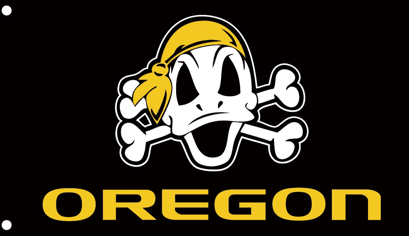 Oregon Ducks Pirate Flag – Kick Ass Flags